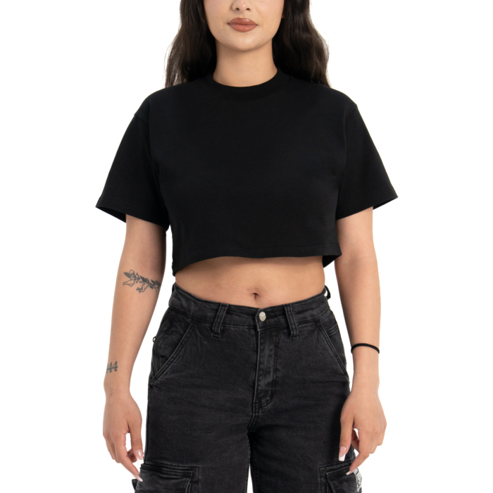 Pro Club Women's Heavyweight Short Sleeve Crop Top
